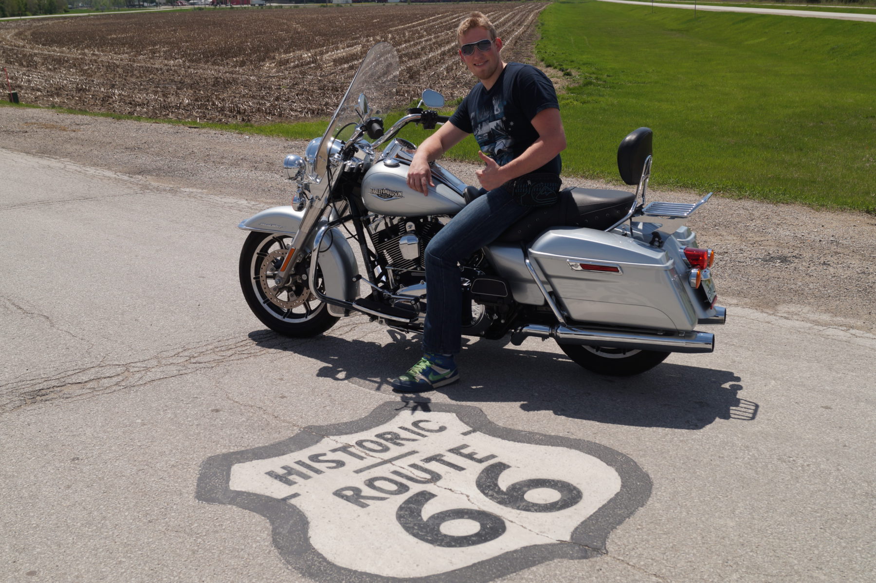 USA - Mit der Harley Davidson unterwegs auf der legendären Route 66 ...